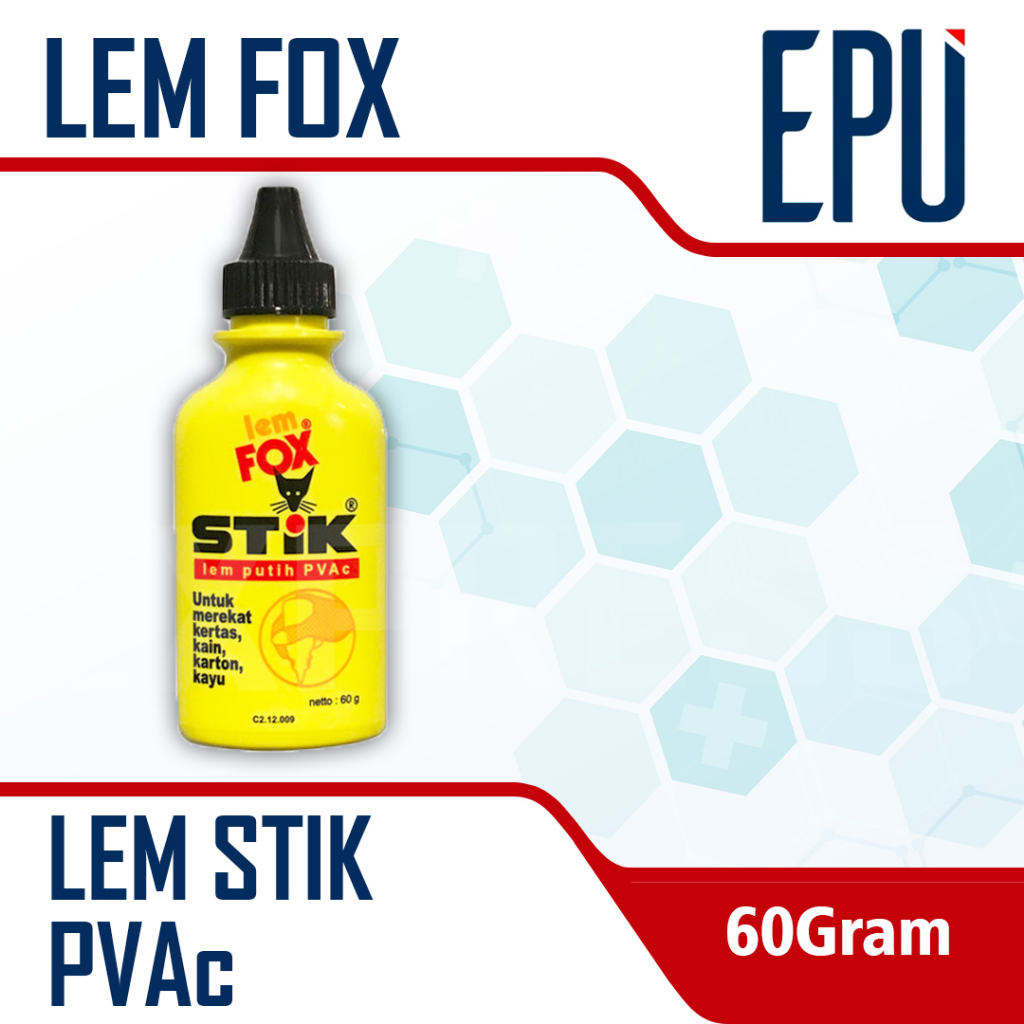 Jual Lem Fox Stik Pvac Lem Fox Stick Lem Fox Putih Lem Serbaguna Glue ...