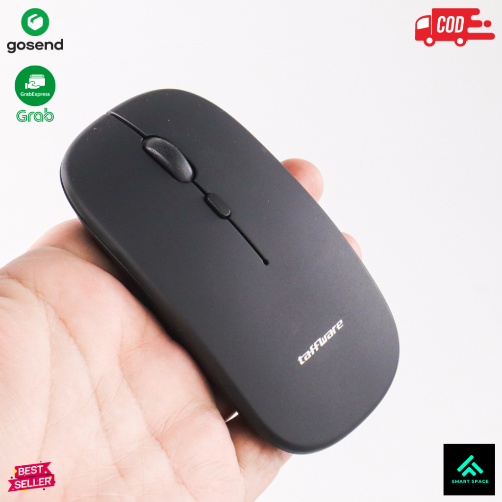 Jual Mouse Wireless Bluetooth 5.0 Wifi 2in1 Rechargeable Silent Mouse ...