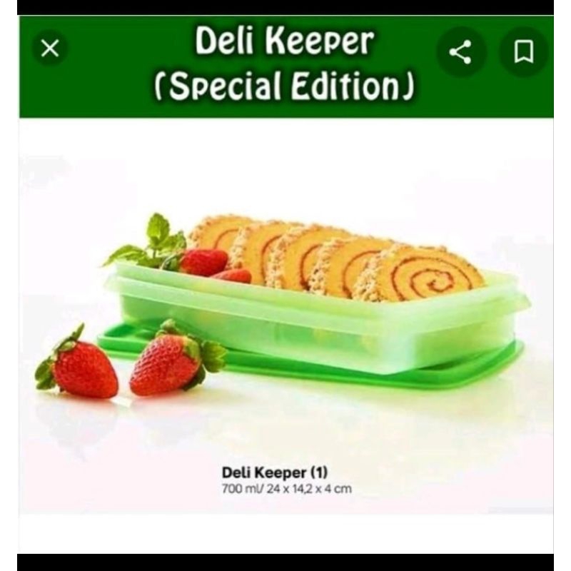 Jual TUPPERWARE Deli Keeper 700 ml ( 1 pcs ) | Shopee Indonesia