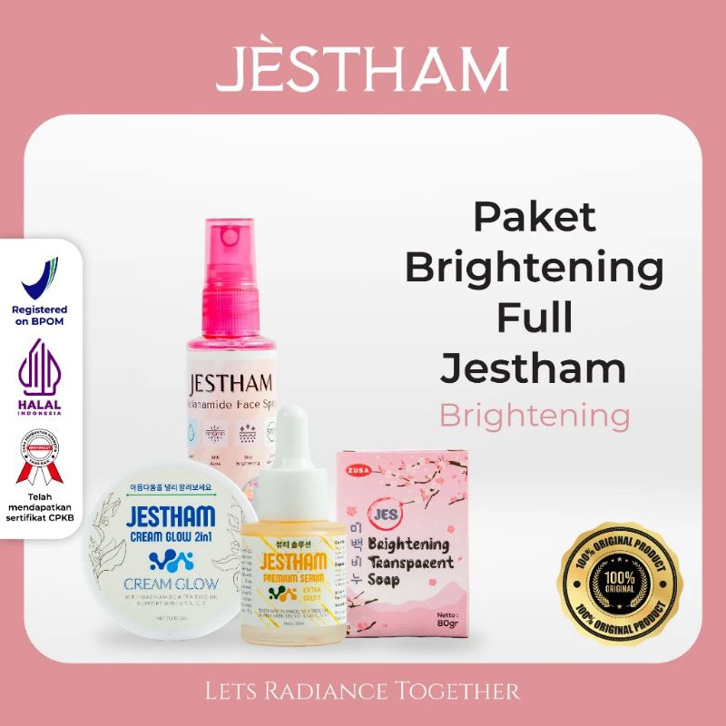 Jual JESHTAM PAKET BRIGHTENING FULL | Shopee Indonesia