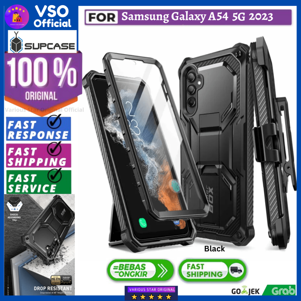 Jual ORIGINAL Case Samsung Galaxy A54 5G 2023 I-Blason Armorbox Kickstand with Belt Clip Holster ...