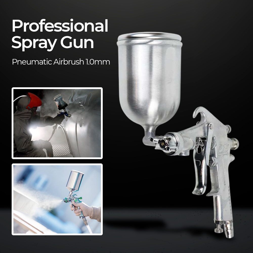 Jual Air Spray Gun F75G (1mm) Tabung Atas Alat Semprotan Cat Pneumatic ...