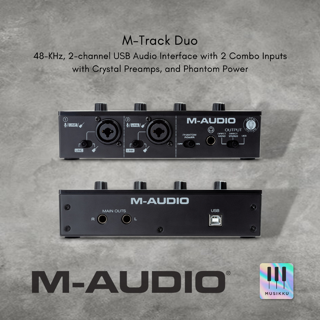 Jual M AUDIO M Track Duo 48-KHz, 2-channel USB Audio Interface Original ...