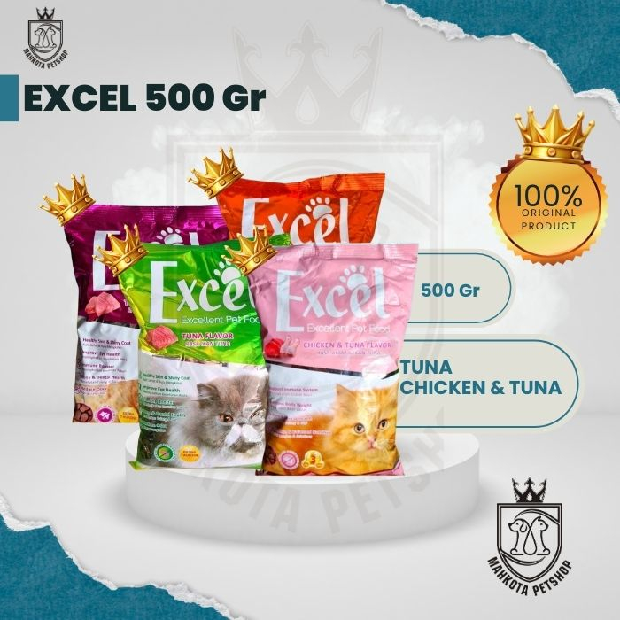 Jual EXCEL CAT Makanan kucing 500gr | Shopee Indonesia