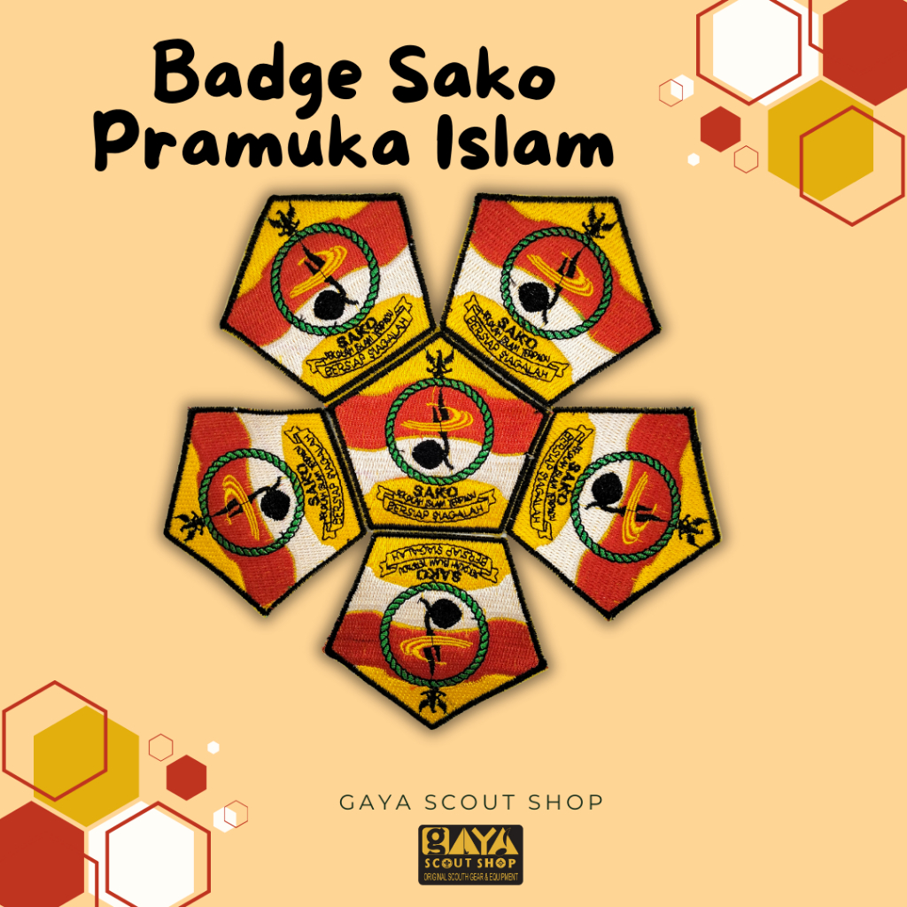 Jual Badge / Bet / Emblem Full Bordir SAKO Pramuka Islam Pramuka ...