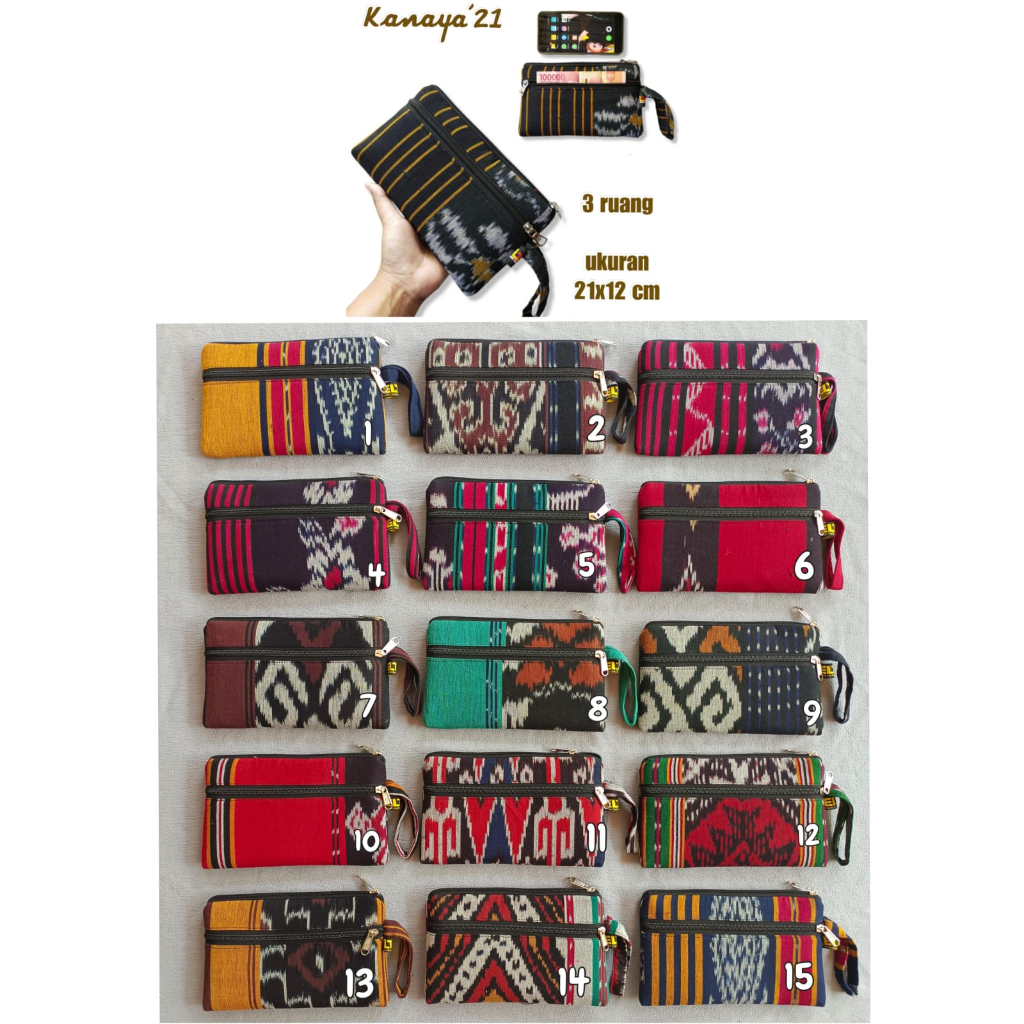 Jual DOMPET KANAYA 21 TENUN ETNIK SOUVENIR | Shopee Indonesia