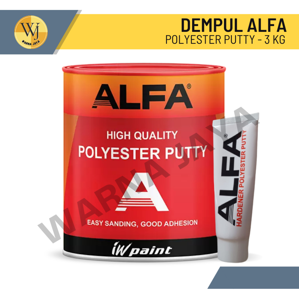Jual Dempul Alfa Merah 3 Kg / Dempul Polyester Putty Besi Kayu Mobil ...