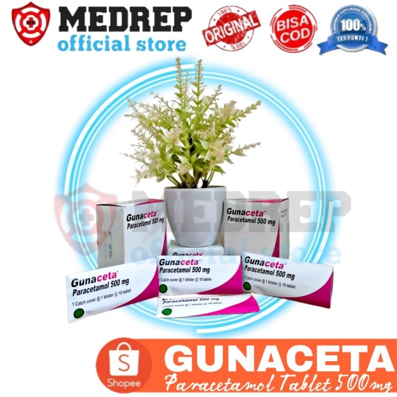 Jual Gunaceta Paracetamol 500mg box isi 10 | Shopee Indonesia