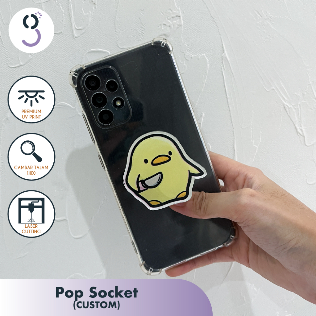 Jual Pop Socket Akrilik Custom / Griptok Handphone Acrylic / Popsocket ...