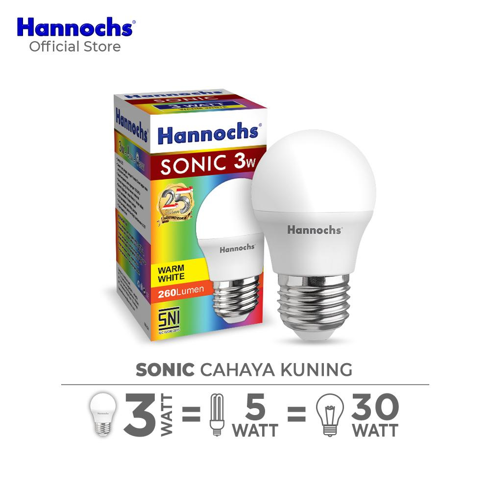Jual Led Hannochs SONIC 3 Watt Kuning - Lampu Hannochs 3w 3 W Kuning ...