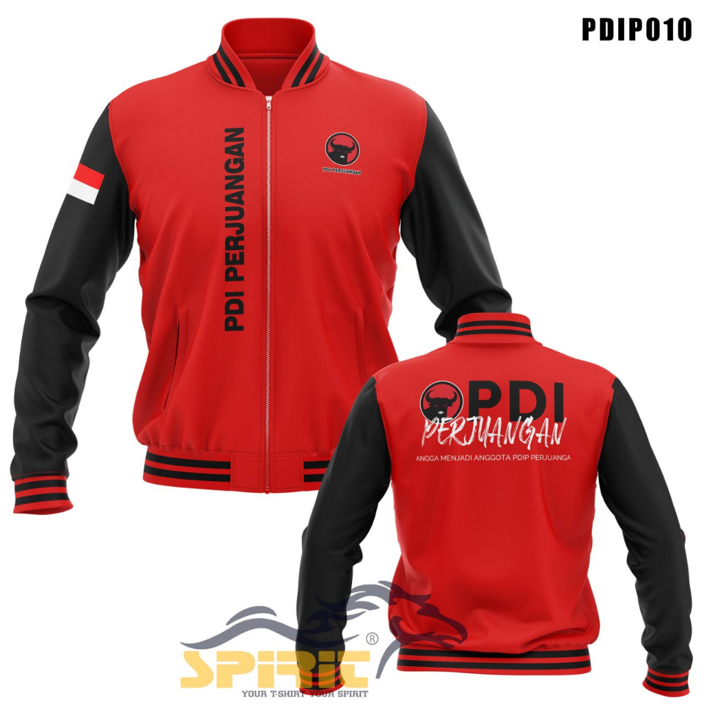 Jual jaket bomber logo PDI Perjuangan | Shopee Indonesia