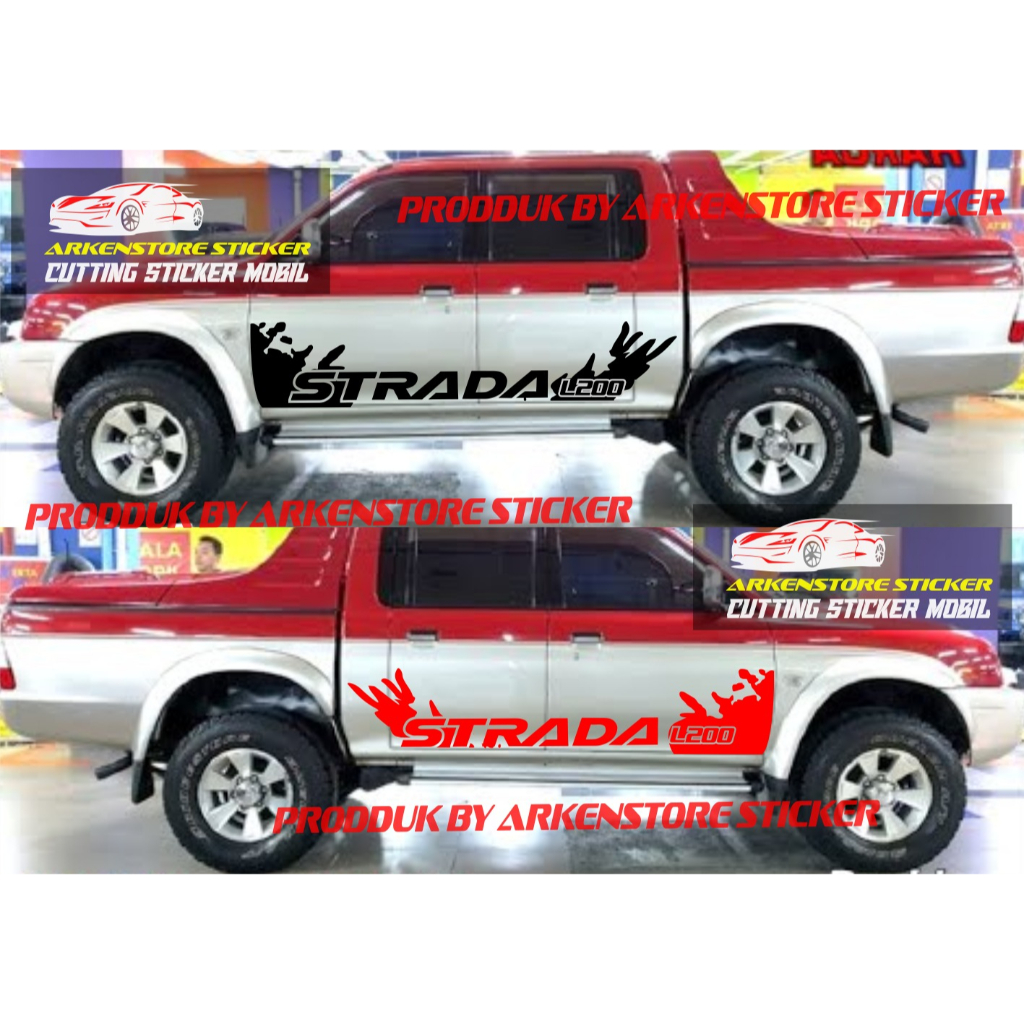 Jual STICKER LIST MOBIL STRADA L200 TRITON CUTTING STICKER LIST MOBIL ...