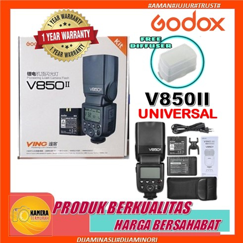 Jual Speedlite Flash Godox V850II V850 V850 II Ving Lithium-Ion Flash ...