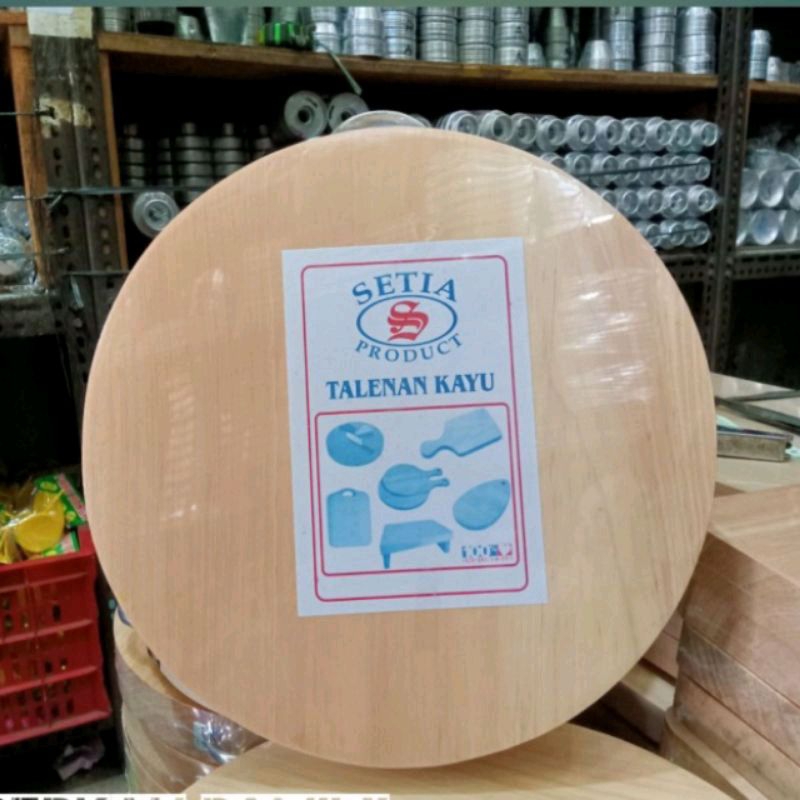 Jual FREE DUS BUBBLE Talenan Kayu Bulat Diameter 25 & 30 Cm Tebal ...