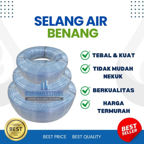 Jual Selang air benang 1" inch 50 m meter roll selang taman air ...