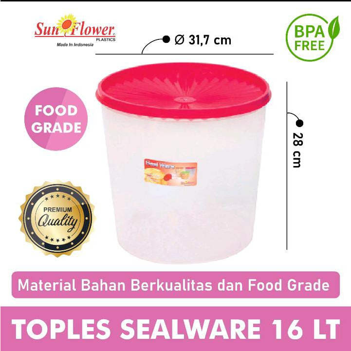 Jual Toples Kerupuk / Seal ware Besar / Seal ware Jumbo / Seal ware 16 ...