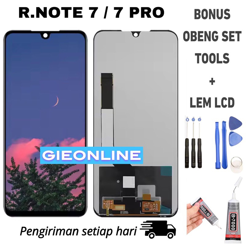 Jual LCD TOUCHSCREEN R3DMI 7 / NOTE 7 / NOTE 7 Pro Full set Bonus Lem Obeng Garansi | Shopee ...
