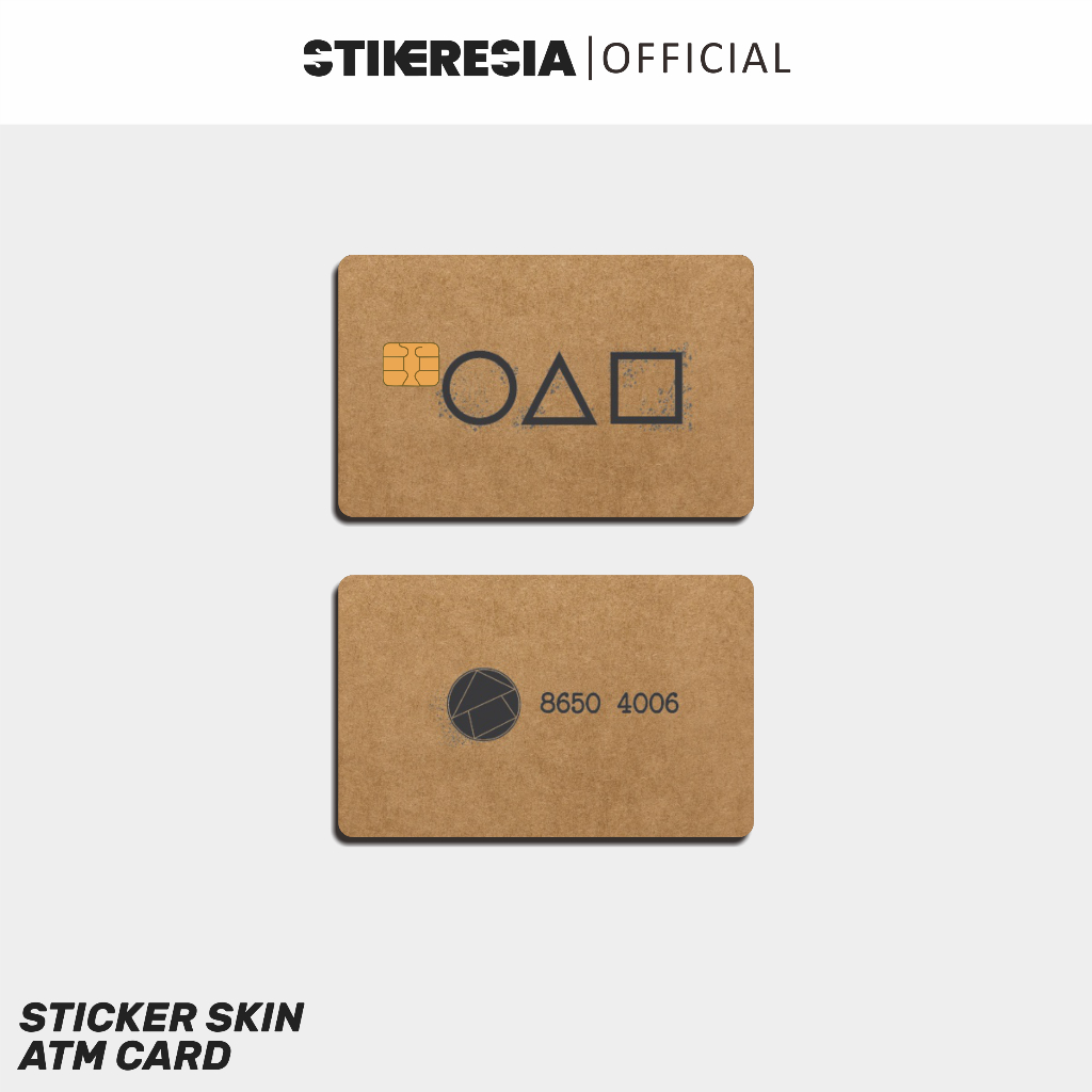 Jual Stiker ATM fake Squid Game Invitation Card - Stiker Kartu ATM ...