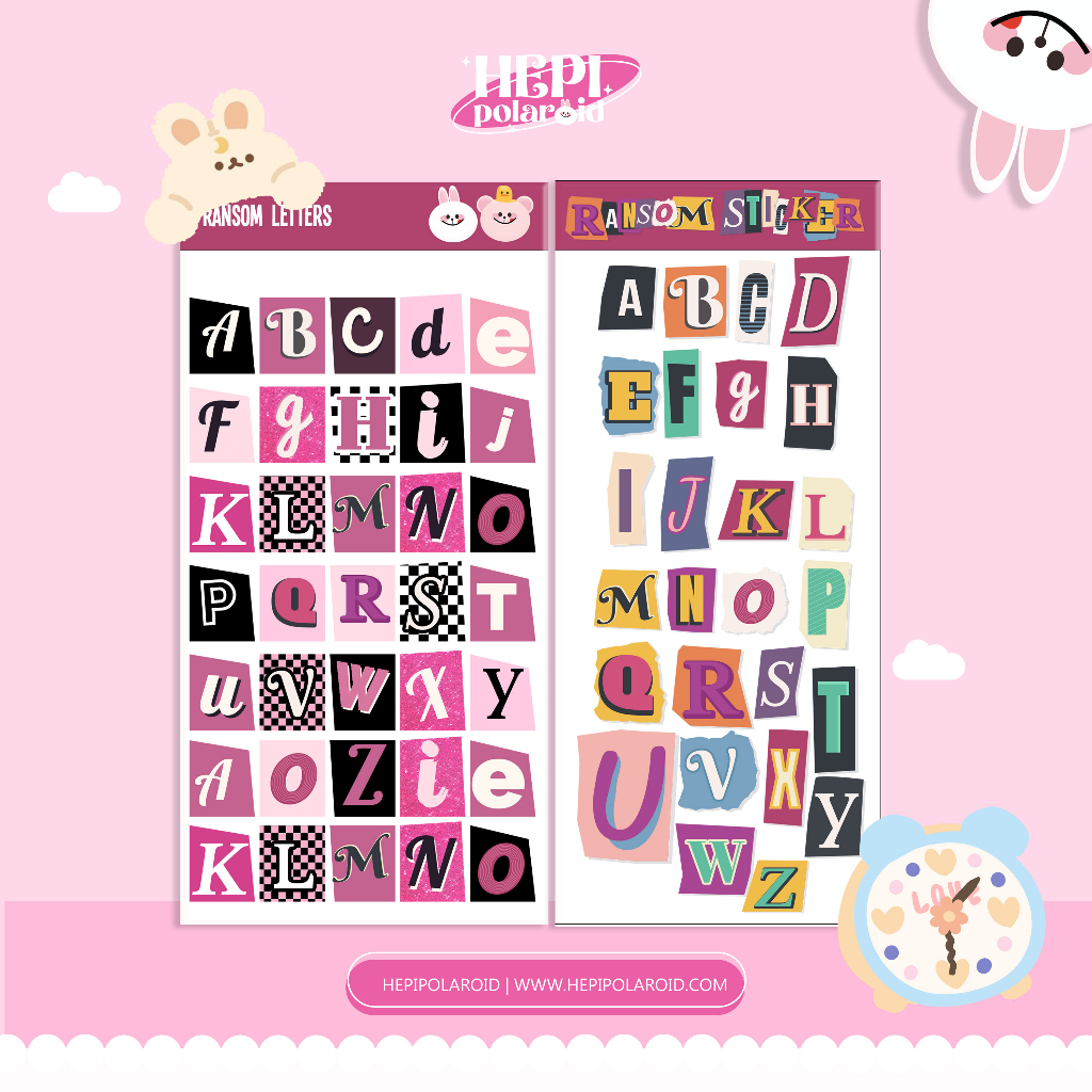 Jual Ransom Letters Sticker Hepipolaroid | Shopee Indonesia
