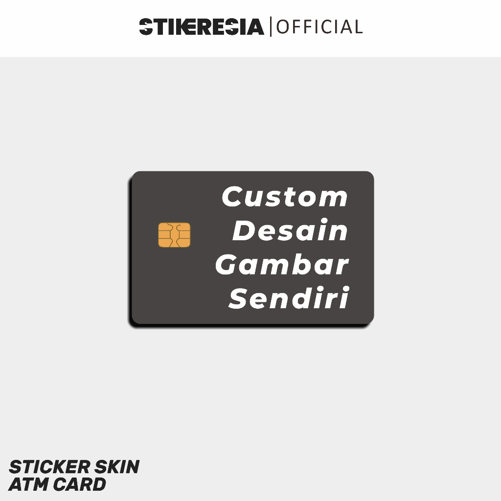 Jual Stiker ATM Custom Stiker Kartu ATM Custom Emoney Flazz Etoll Vinyl ...