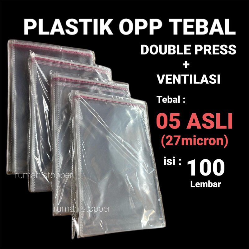 Jual PLASTIK OPP 05 (27micron) / PLASTIK BAJU /PLASTIK LEM /PLASTIK OPP ...