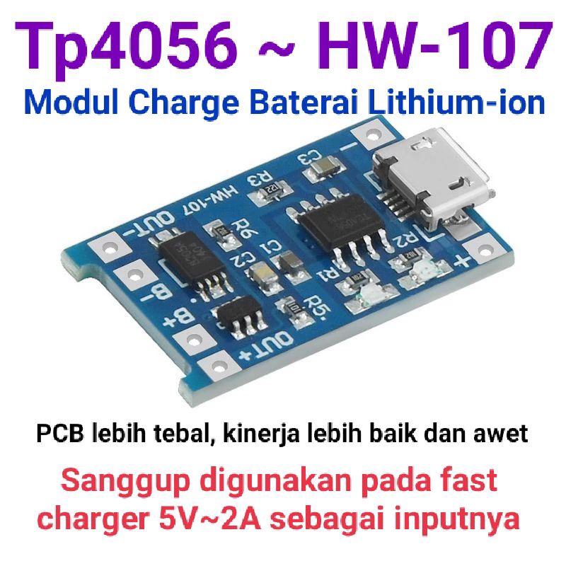 Jual TP4056 Protect ~ PCB Tebal ~ HW-107 | Shopee Indonesia