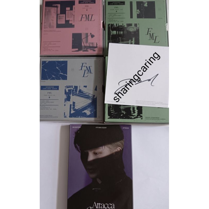 Jual attacca carver woozi(booklat + 24 pc), FML Album seventeen (sealed ...