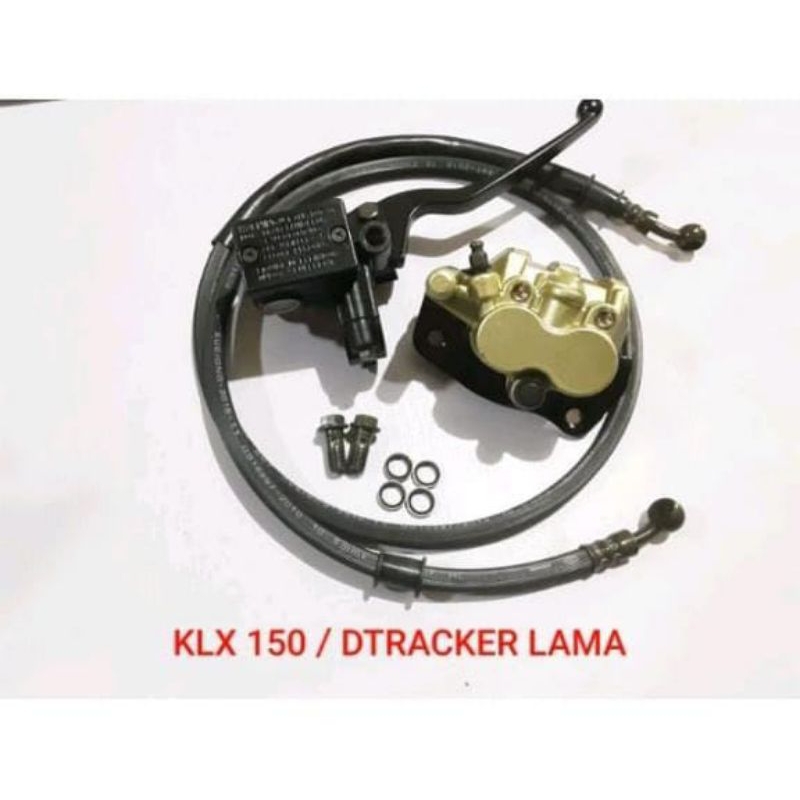 Jual PAKET KALIPER PALA BABI DEPAN SET MASTER REM DEPAN KLX 150 D-TRACKER S L BF KUALITAS ...