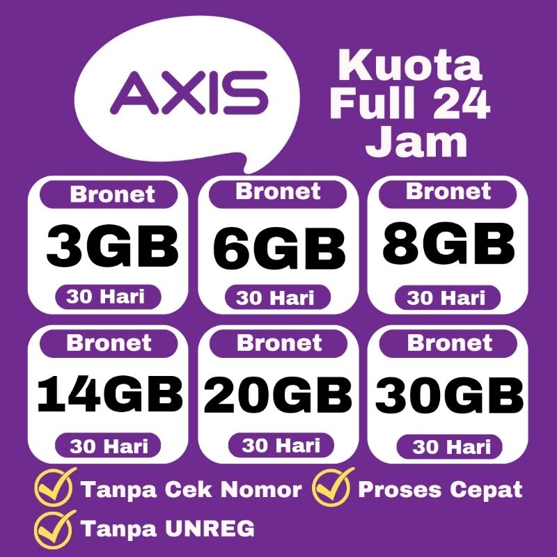 Jual PAKET DATA KUOTA AXIS FULL 24 JAM TANPA PEMBAGIAN MURAH | Shopee Indonesia