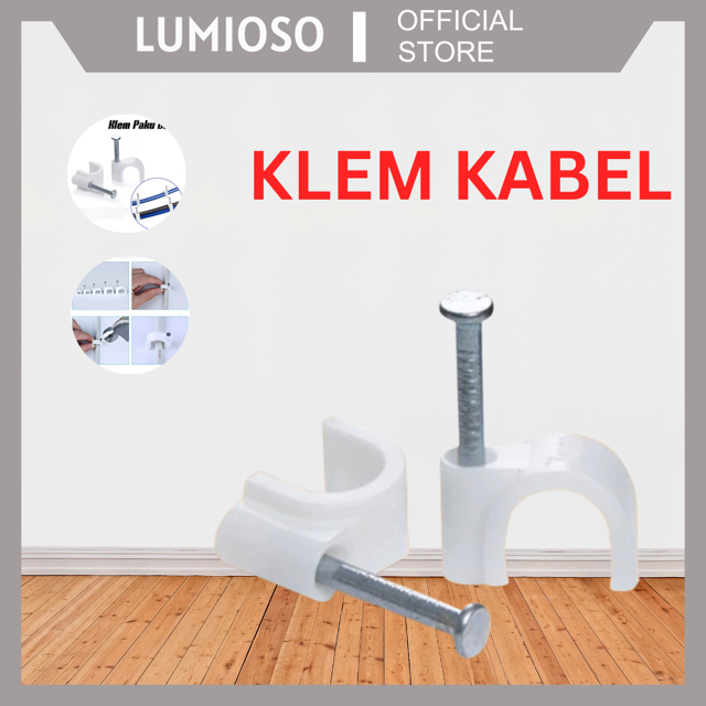 Jual Paku Klem Kabel / Klem Paku Beton / Klem Kabel Clip Kabel 4 / 5 ...