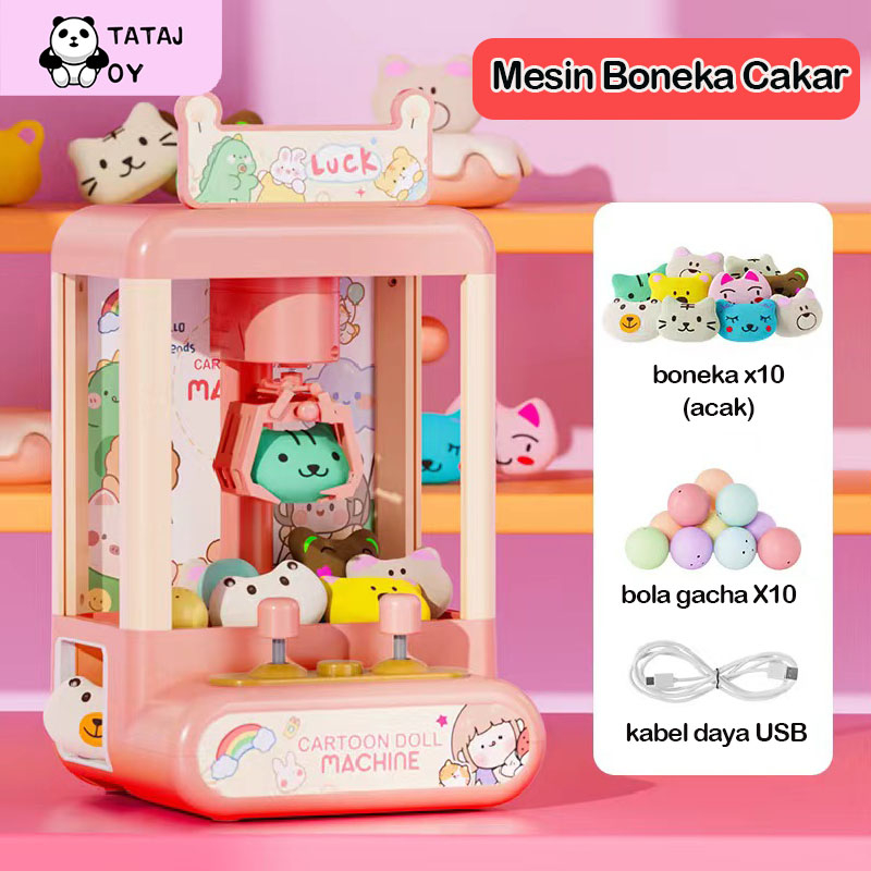 Jual Tatajoy Mainan Anak Claw Machine Mesin Tangkap Boneka Mesin Capit ...