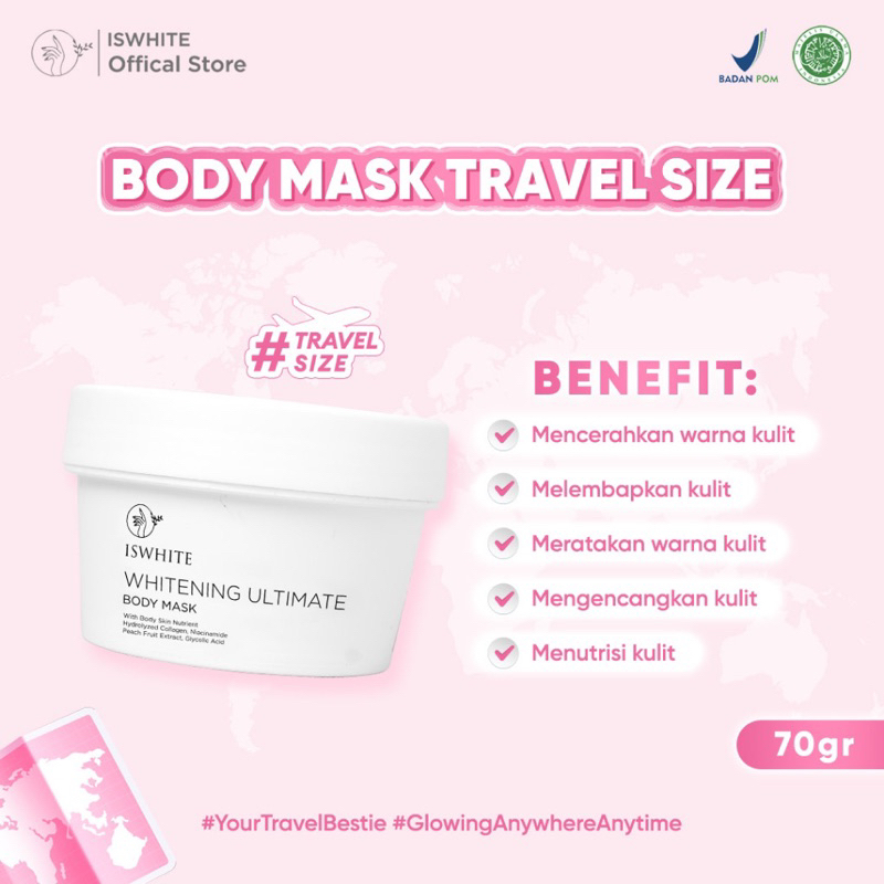 Jual Iswhite body mask 70gr 200gr | Shopee Indonesia