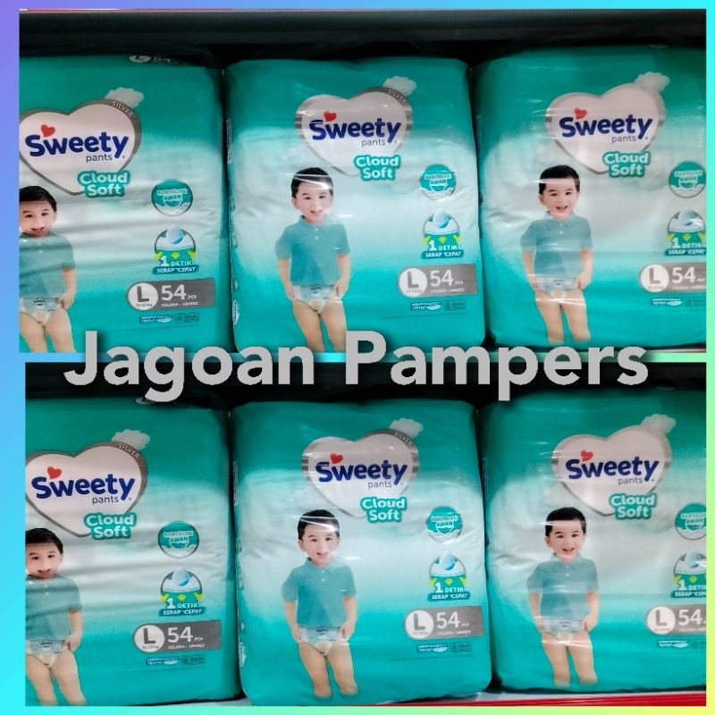 Jual sweety silver pants KEMASAN JUMBO M60-L54-XL42 | Shopee Indonesia