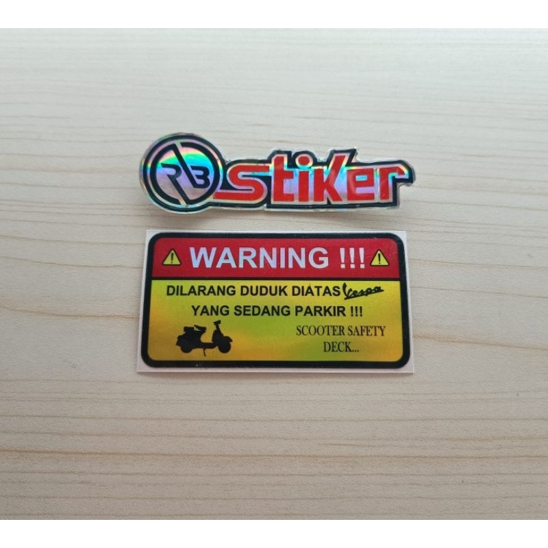 Jual STIKER WARNING DI LARANG DUDUK DI ATAS VESPA PRINCUT | Shopee ...