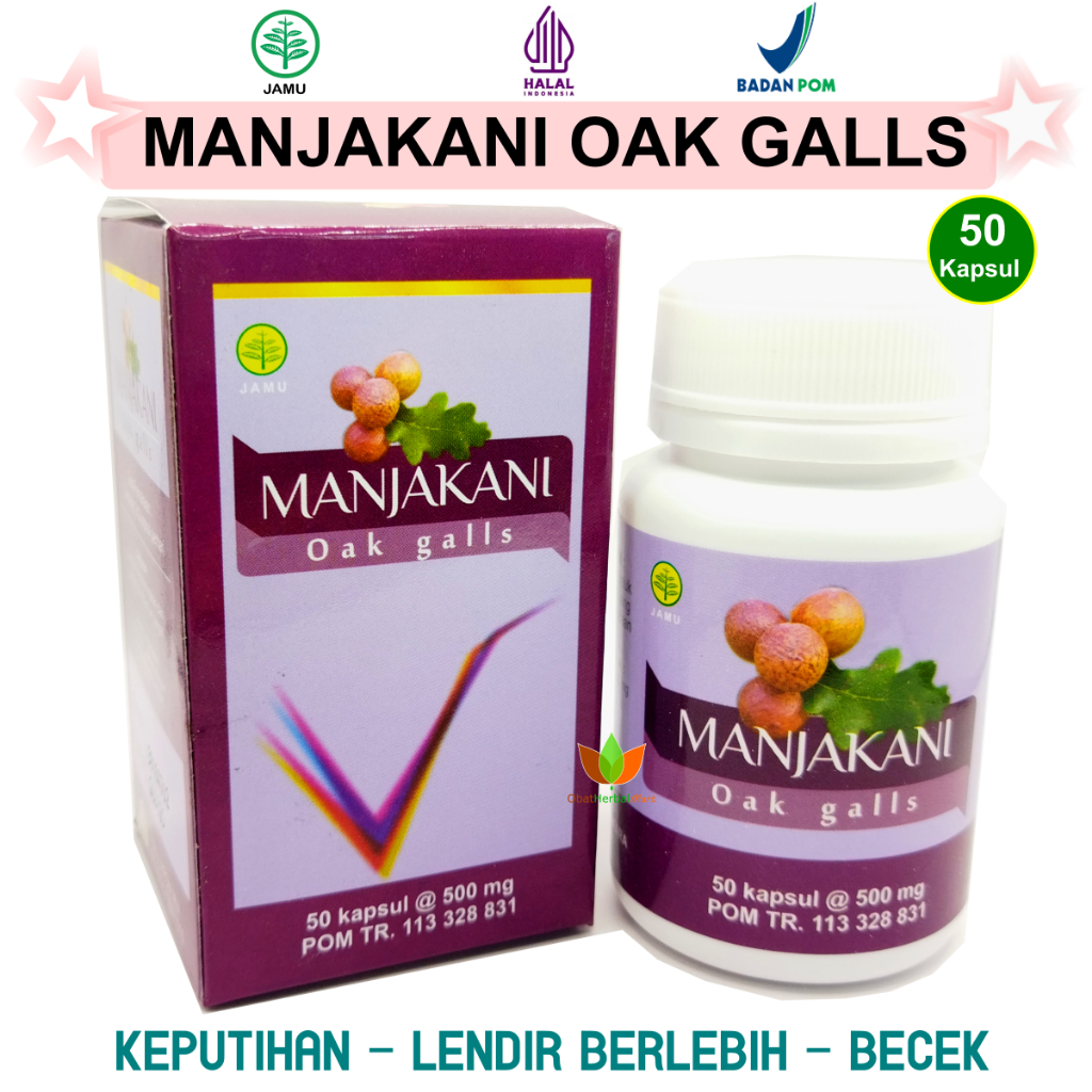 Jual 50 KAPSUL MANJAKANI HERBAL WANITA BPOM OBAT KEPUTIHAN & PERAPAT ...