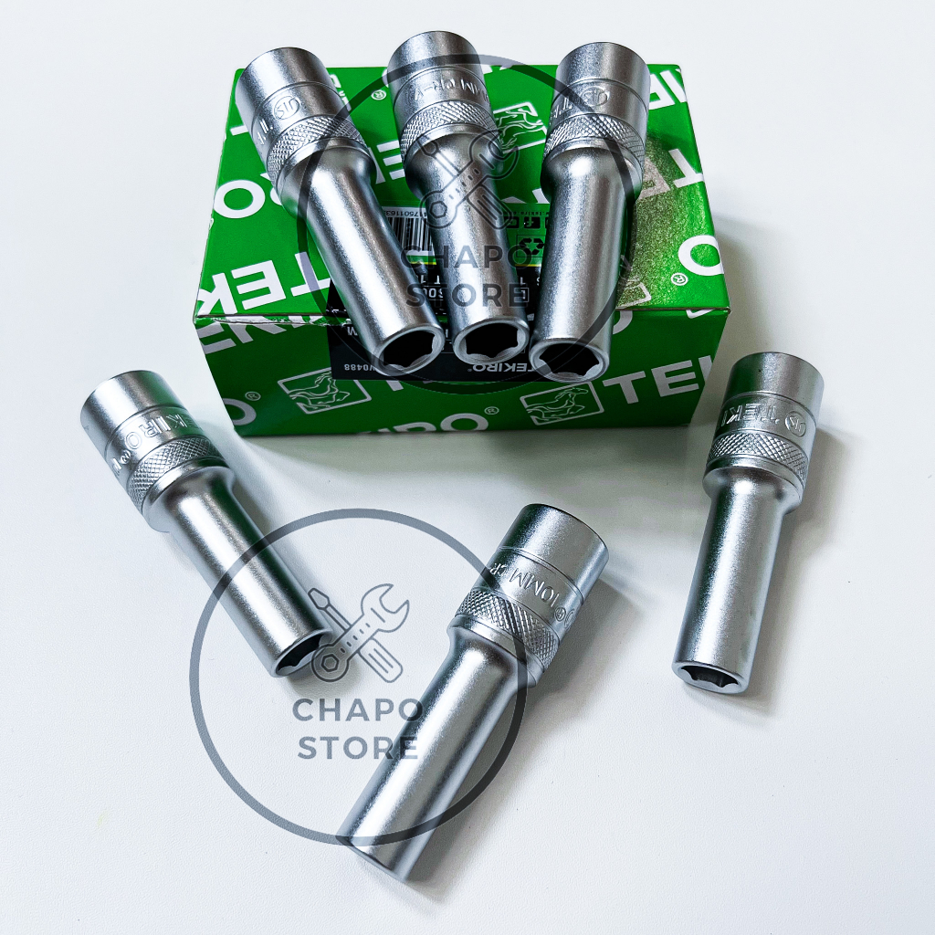 Jual Tekiro mata kunci sok sock shock socket panjang 1/2" inch 6PT 8 - 32 MM deep wall long ...