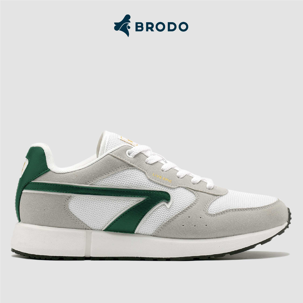 Jual BRODO - Sneakers Corsa Classic White Green | Shopee Indonesia