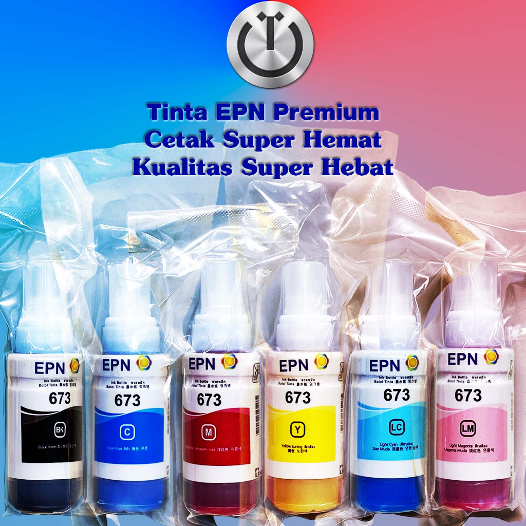 Jual Epson Compatible Tinta 673 T673 Refill EPN Premium Printer L800 L1800 L805 L850 B/C/M/Y/LC ...