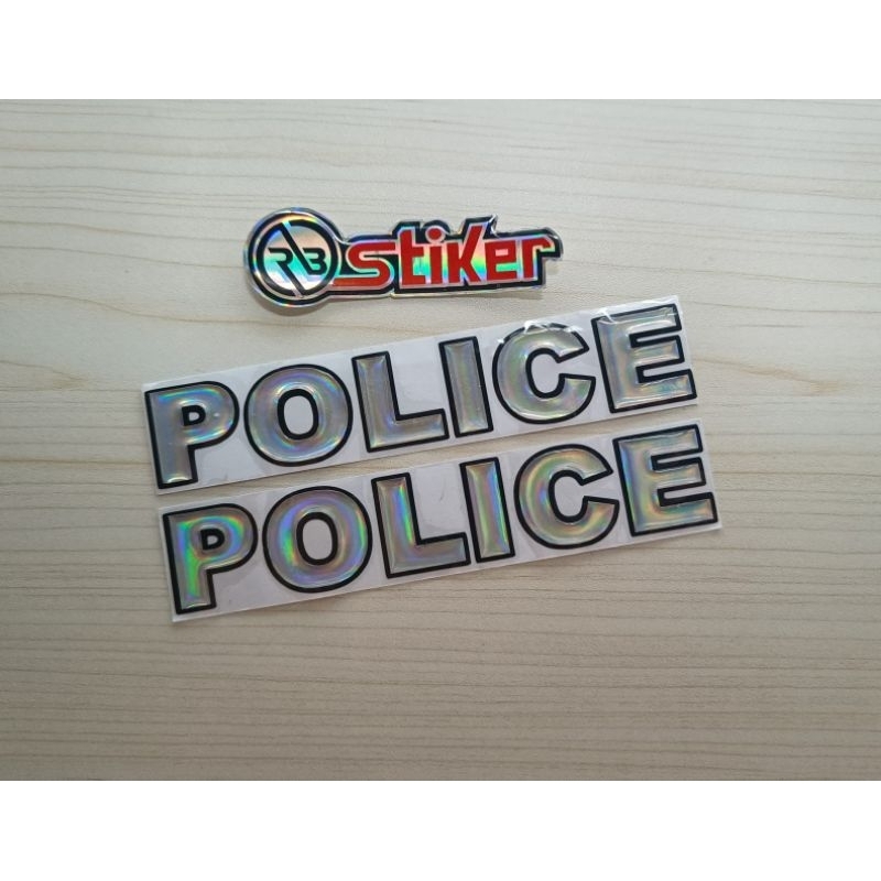Jual STIKER TIMBUL POLICE 3D LENTUR | Shopee Indonesia
