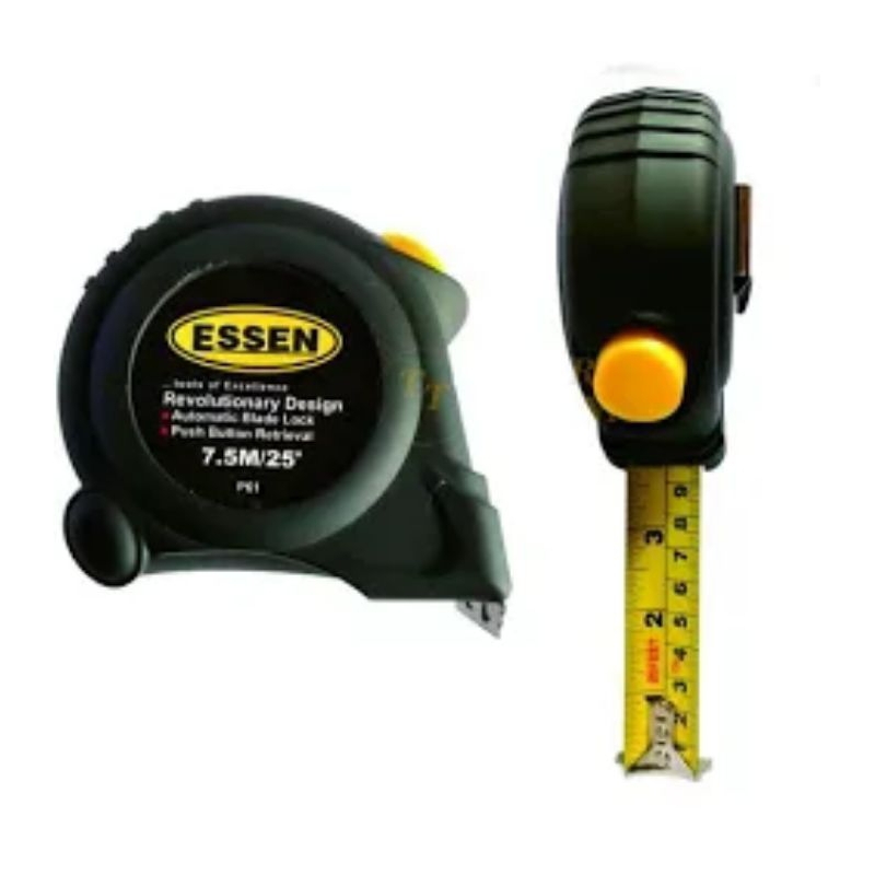 Jual METERAN UKUR/METERAN TUKANG AUTOSTOP/METERAN ESSEN | Shopee Indonesia