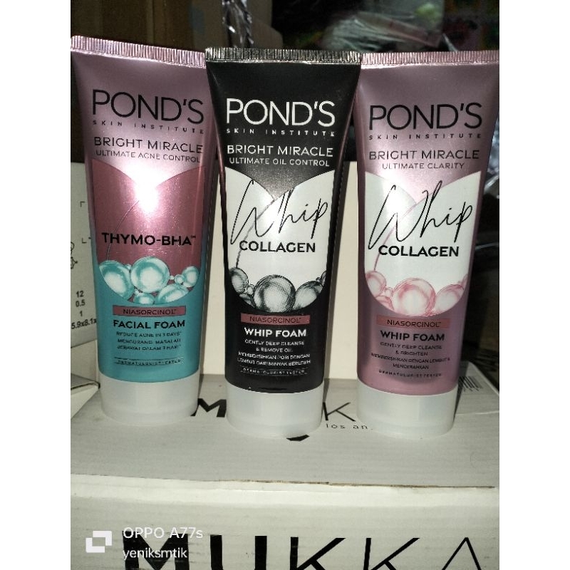 Jual Pond's bright Miracle whip foam 100ml(pencuci muka) | Shopee Indonesia