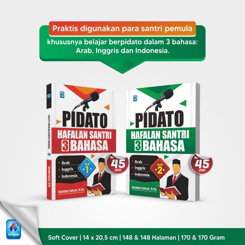 Jual Pidato hafalan santri 3 bahasa arab inggris indonesia lengkap ...
