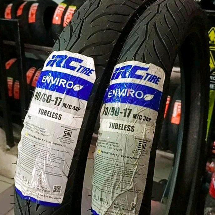 Jual Ban 1 Set IRC enviro 80/90-17 dan 70/90-17 tubeless produksi terbaru dan berkualitas, cocok ...