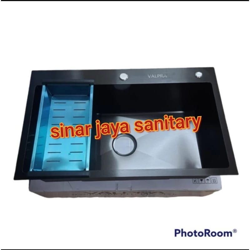 Jual Kitchen sink VALPRA 7545 Hitam / Valpra 7545 hitam / Bak cuci ...
