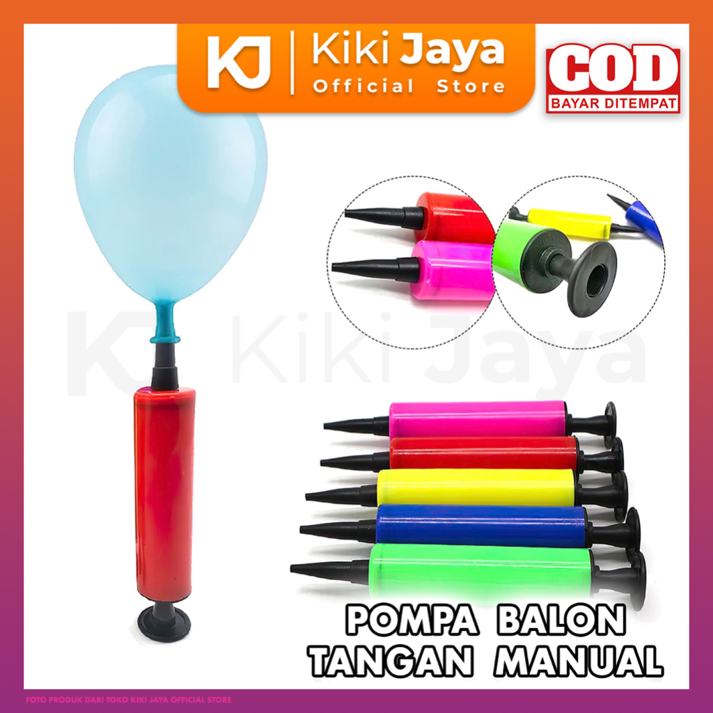Jual [KIKI] Pompa Balon Tangan Manual - Alat Pompa Tiup Angin Balloon ...