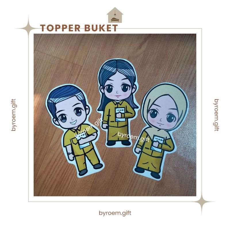 Jual TOPPER BUKET JUMBO Tebal Premium UNTUK GURU Gambar Guru untuk ...