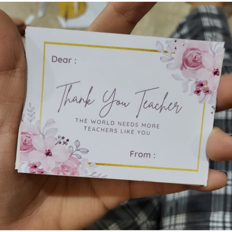 Jual Kartu ucapan perpisahan hari guru terima kasih guru kado guru teachers day gift teacher ...