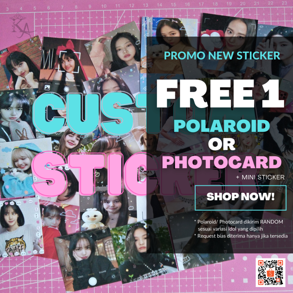 Jual [60 Pcs] Mini Sticker K-Pop Custom Freebies Blackpink | BTS | New ...