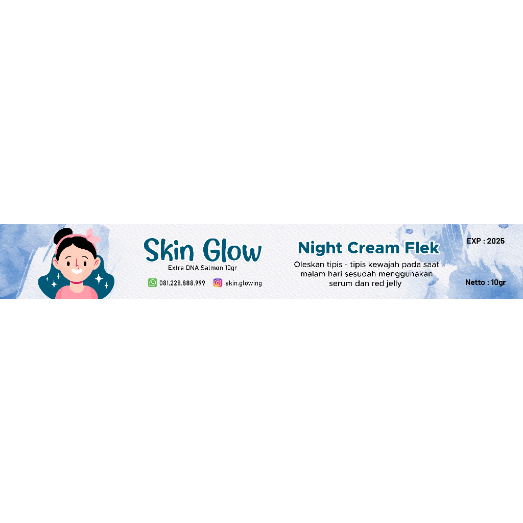 Jual STIKER SKINCARE LIST POT CREAM / STIKER KEMASAN / LABEL | Shopee ...