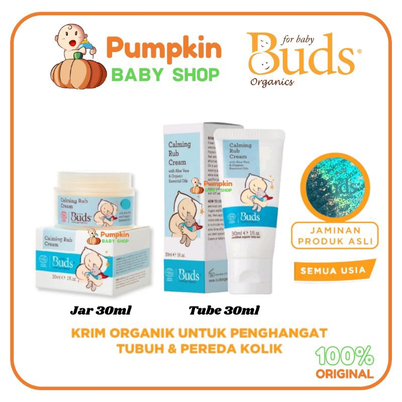 Jual Buds Soothing Organics Baby Calming Rub Cream 30ml | Shopee Indonesia